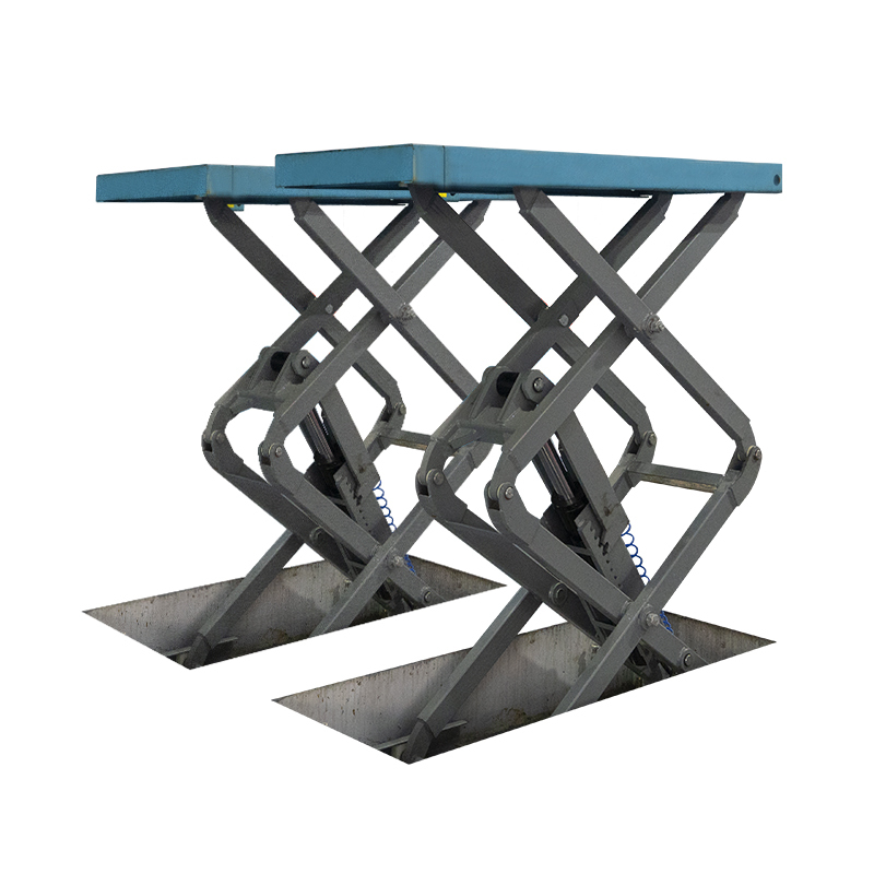 60s Scissor Car Lift Low 110mm Compact Scissor Lift For Workshop